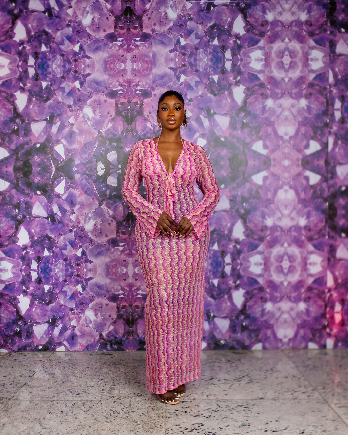 Riyah Dress (Rosaline Ripple) – Ziva Lagos